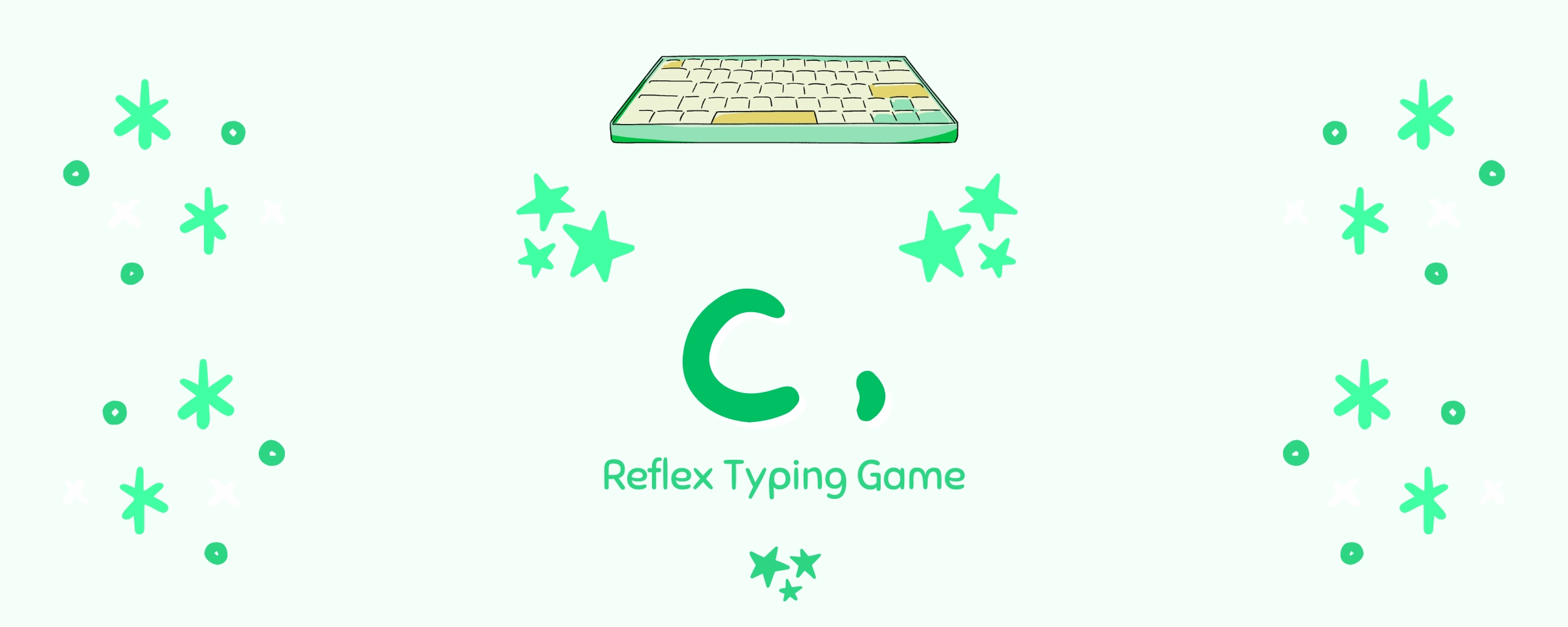 Reflex Typing Game 5 - ASDF JKL; & New Bottom Row C