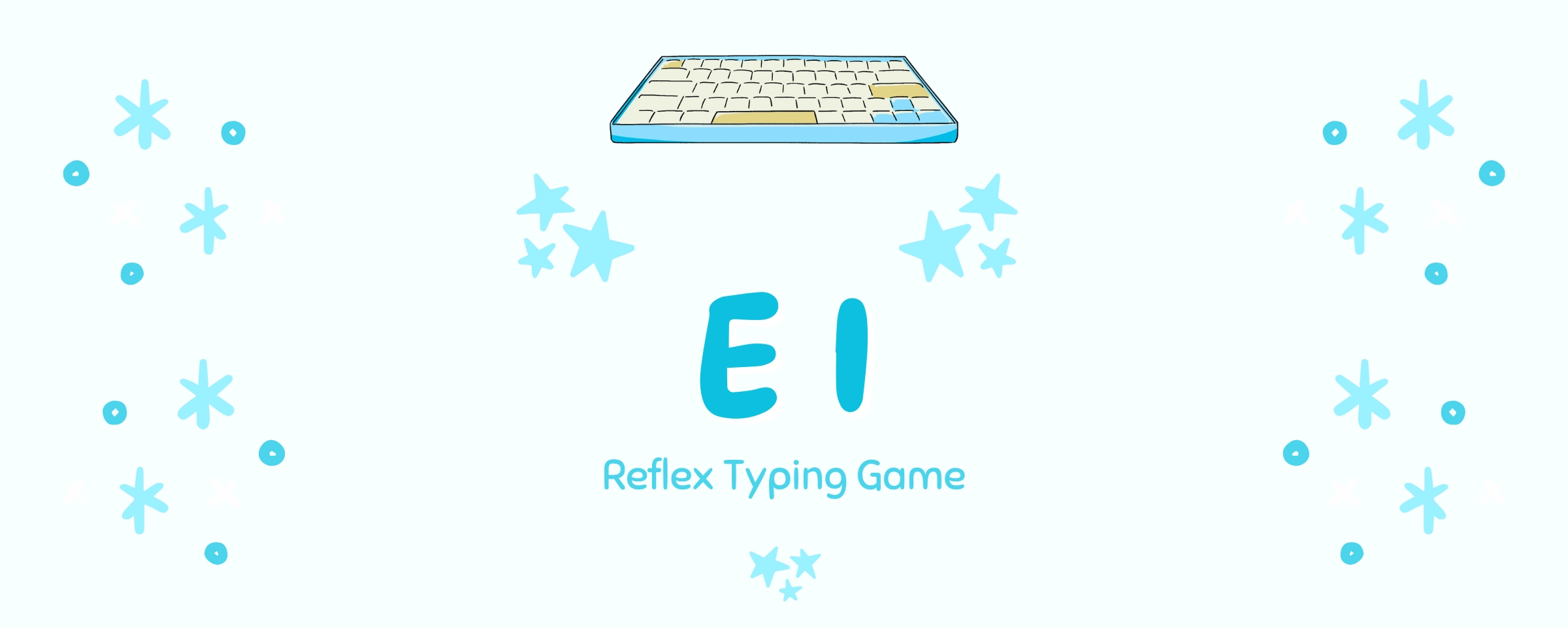 Reflex Typing Game 4 - ASDF JKL; & New Top Row E I