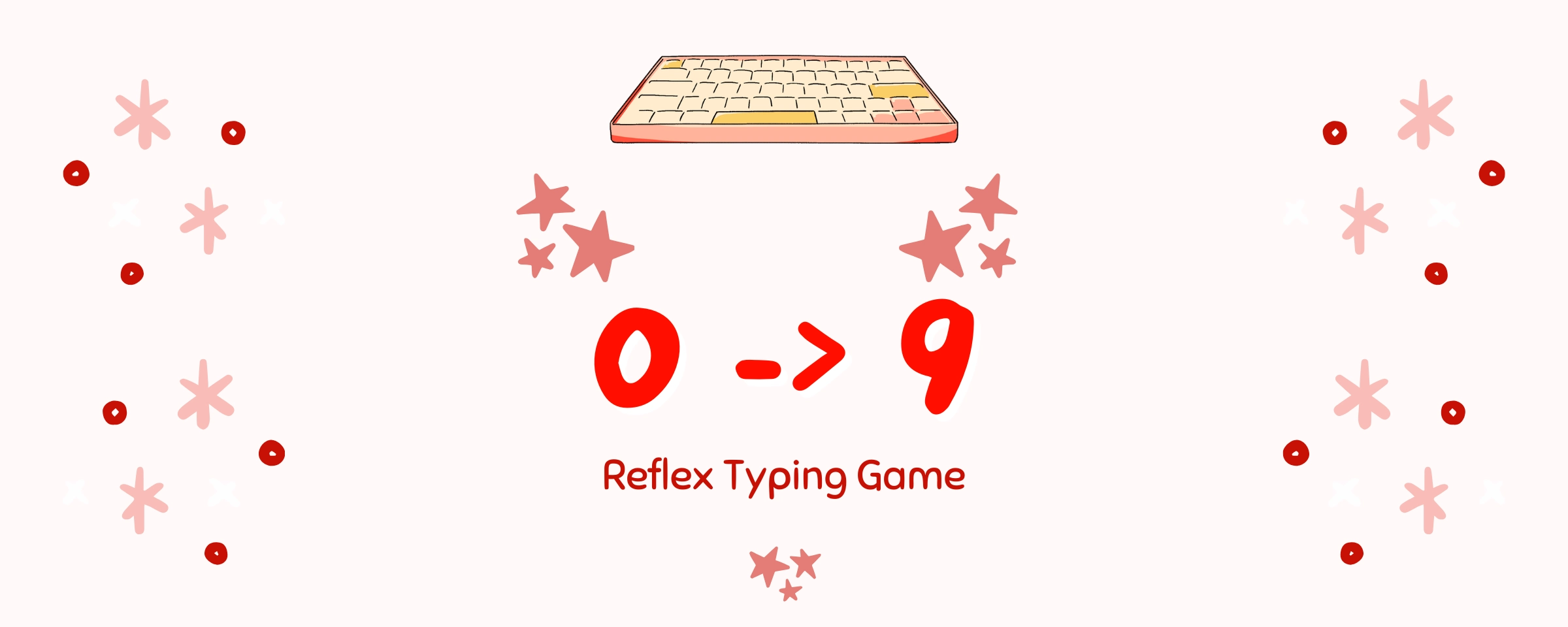 Reflex Typing Game - All The Numbers Key (1234567890)