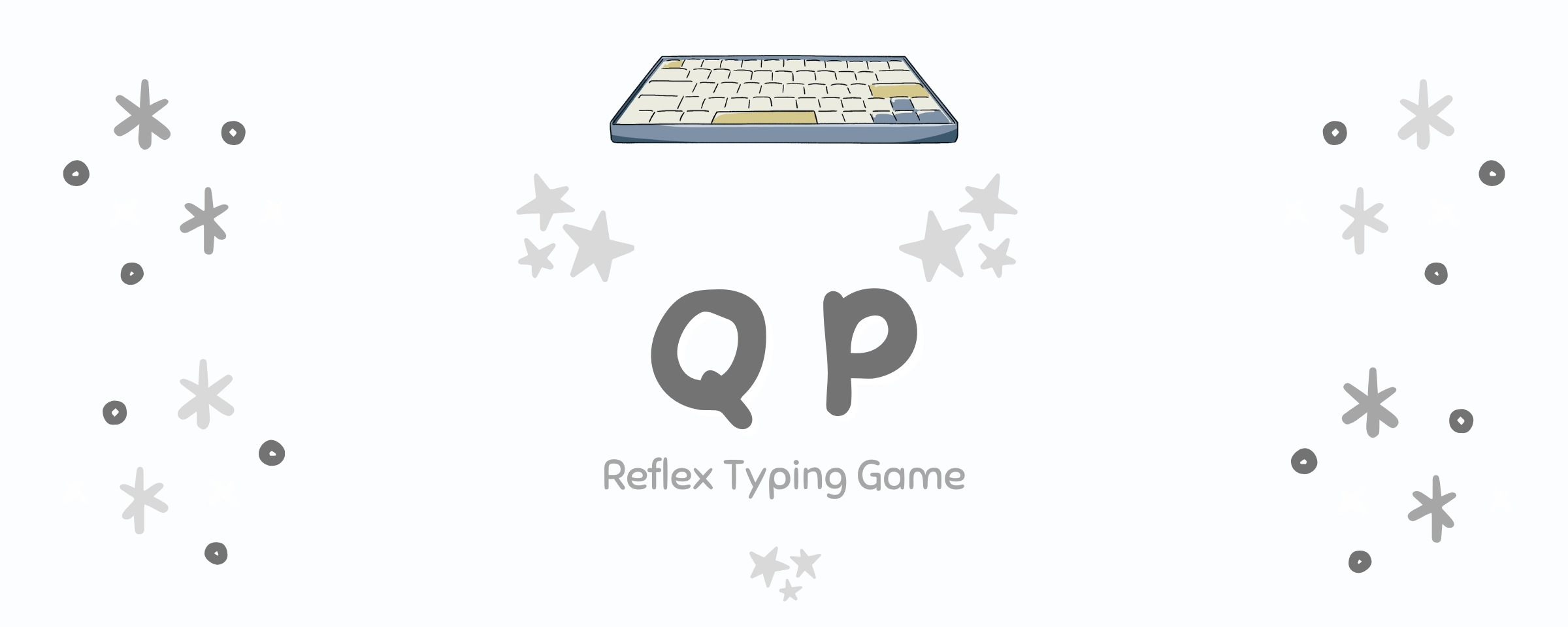 Reflex Typing Game 11 - ASDF JKL; & Top Row (Q P)