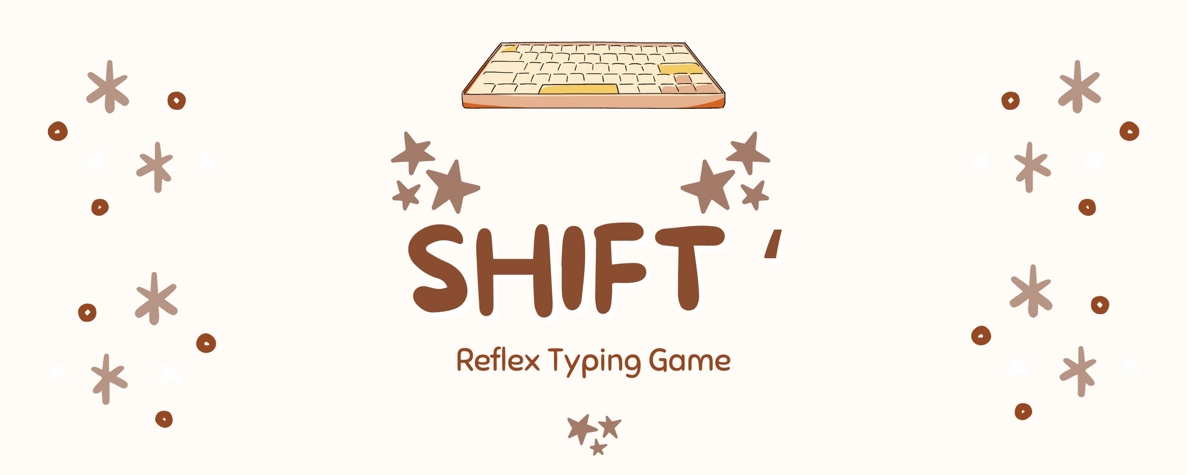 Reflex Typing Game 13 - ASDF JKL; & New (' and Shift)