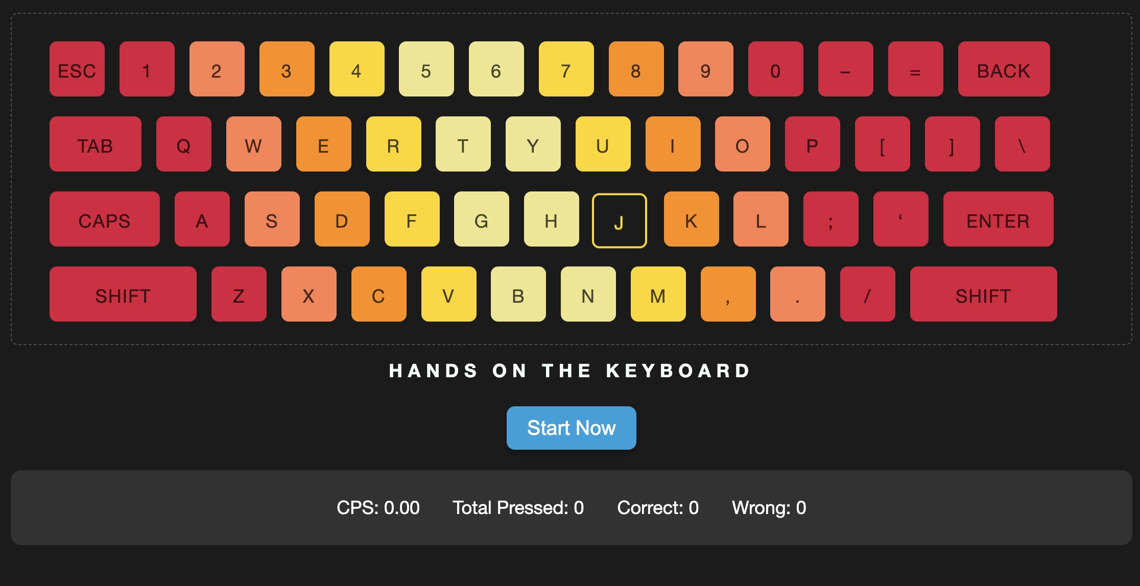 Typing Reflex Game – Test Your Typing Reaction (A to Z)